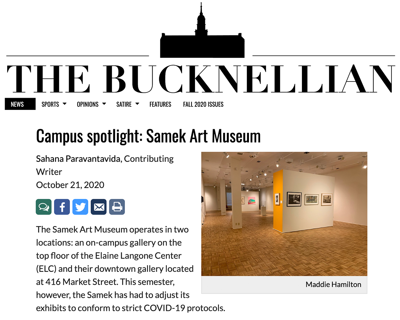 Campus Spotlight: Samek Art Museum - Independent Curators International